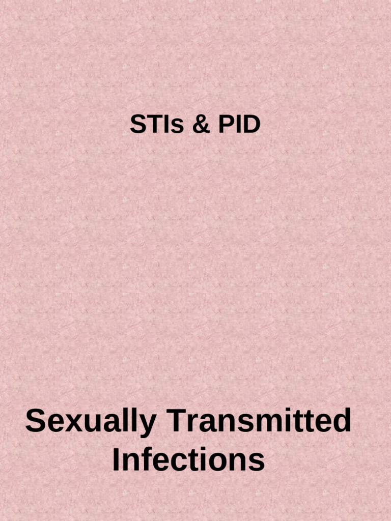 STIs & PID | PDF