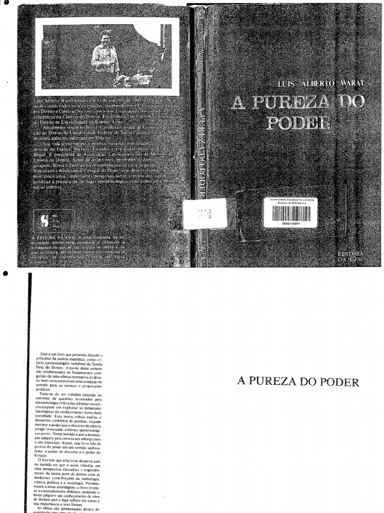 A pureza do poder - Luis Alberto Waratnn | PDF