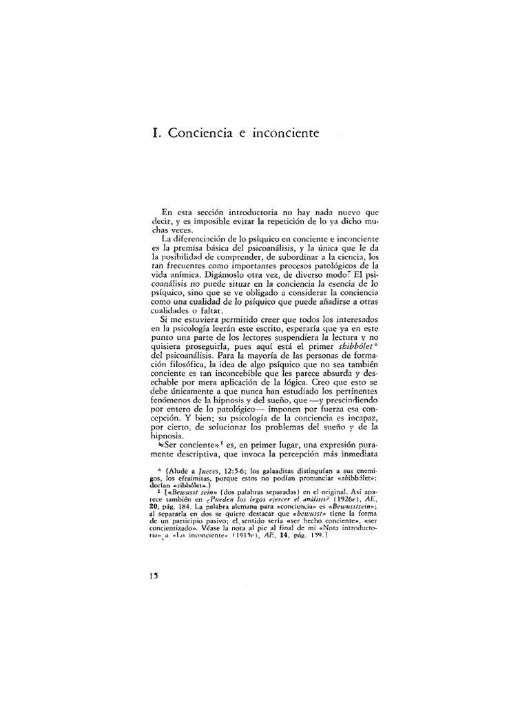 El Yo y El Ello - Cap 1 y 2 | PDF