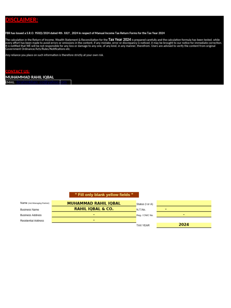 Manual Return 2024''''''''''' - Email | PDF