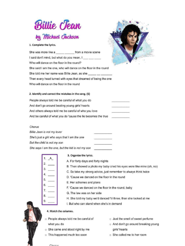 Billie Jean - Michael Jackson | PDF