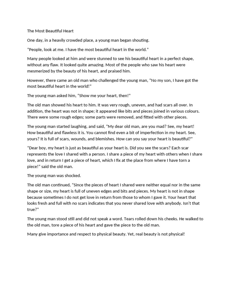 The Most Beautiful Heart | PDF