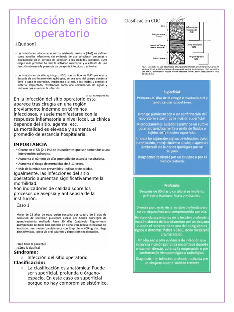 4.1 Infeccion Del Sitio Operatorio (ISO) | PDF