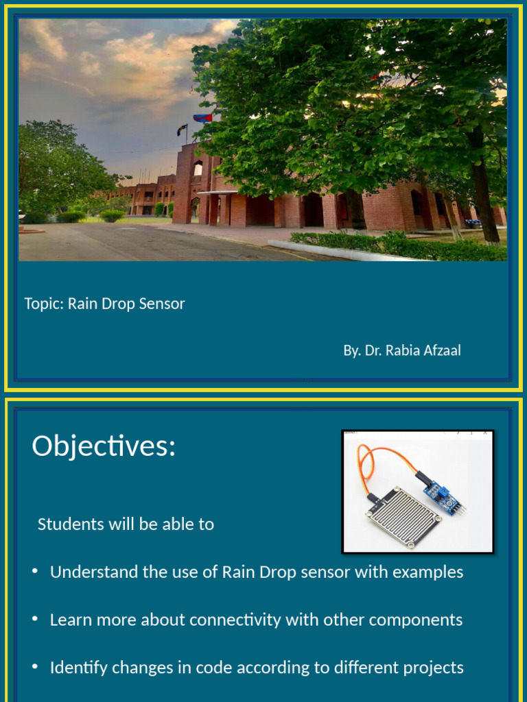 Rain Drop Sensor | PDF