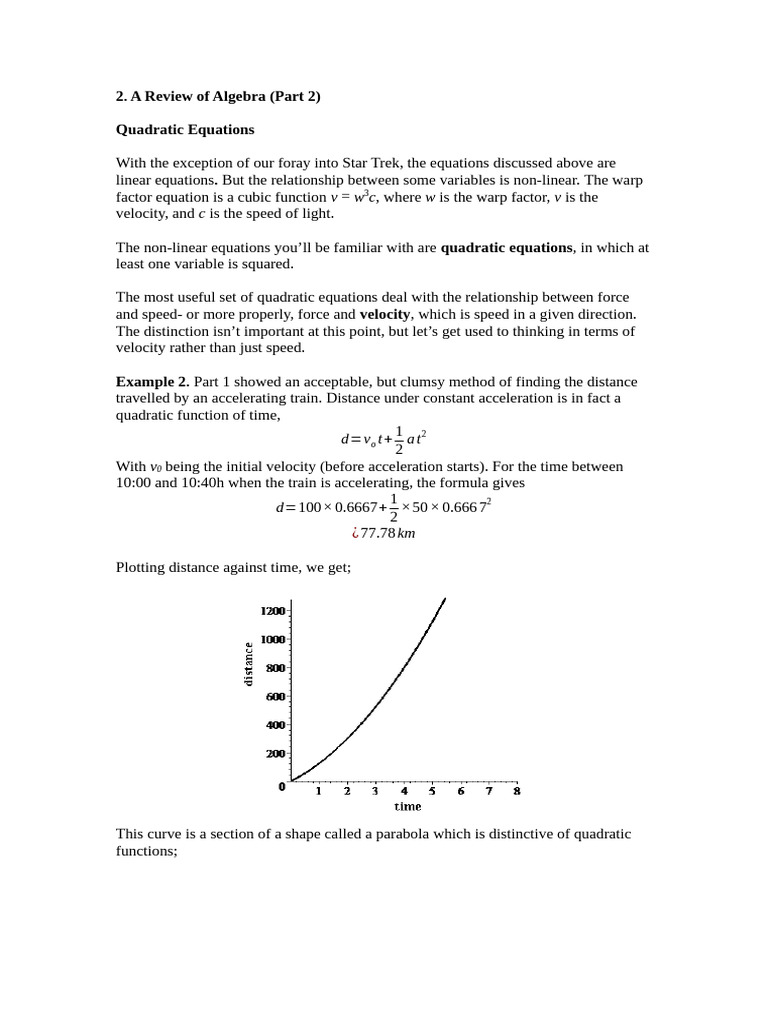 002 Algebra Part 2 Quadratic and Exponential | PDF | Quadratic Equation | Science & Mathematics