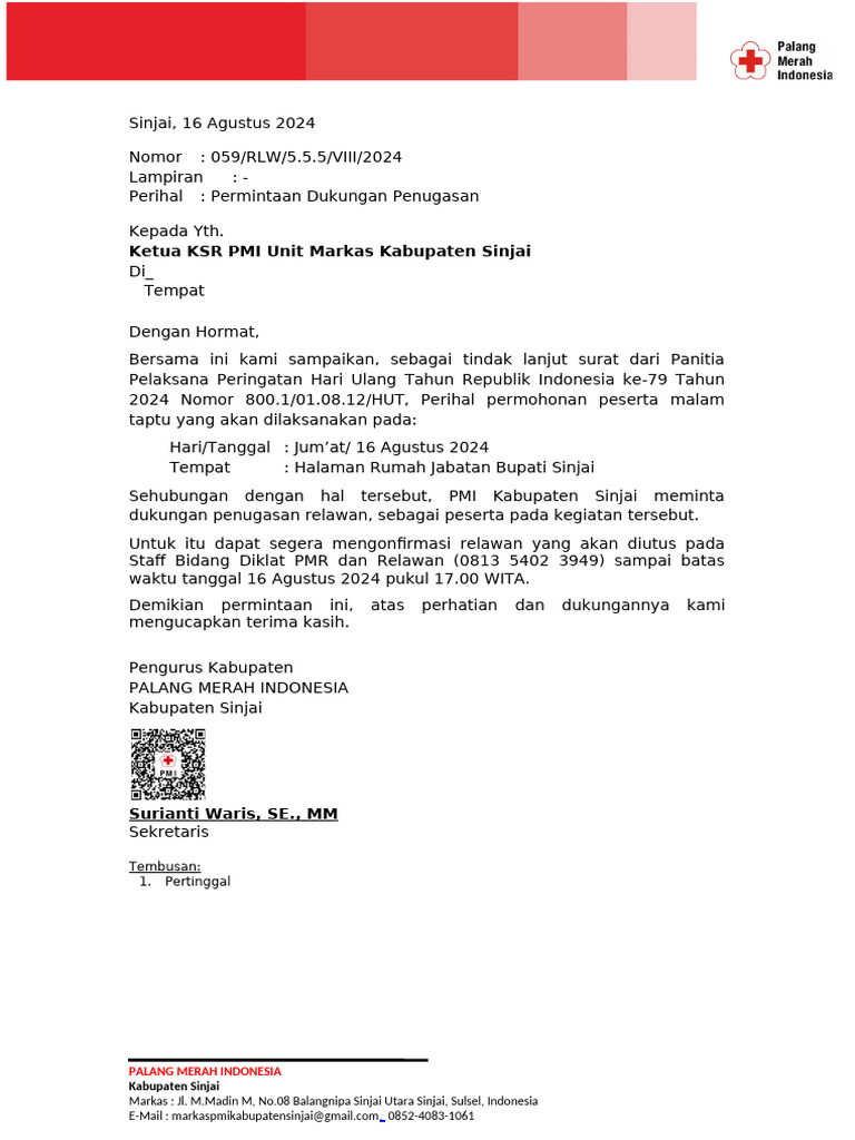 Format Permintaan Penugasan | PDF