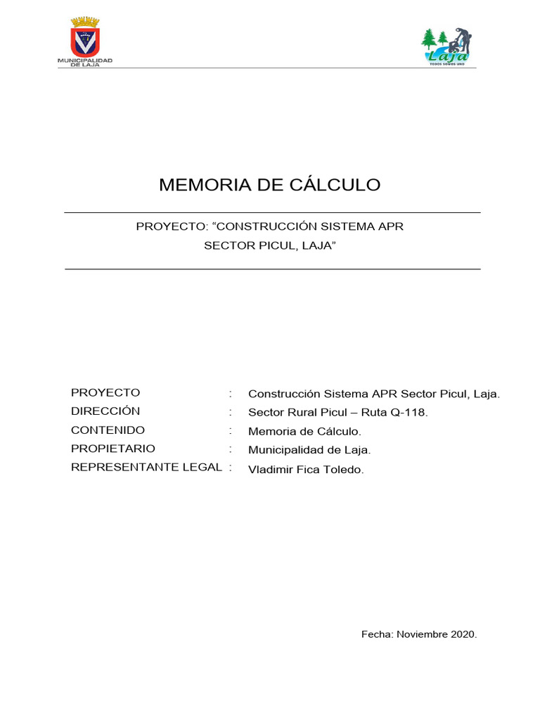 Memoria de Cálculo Picul v.2 | PDF