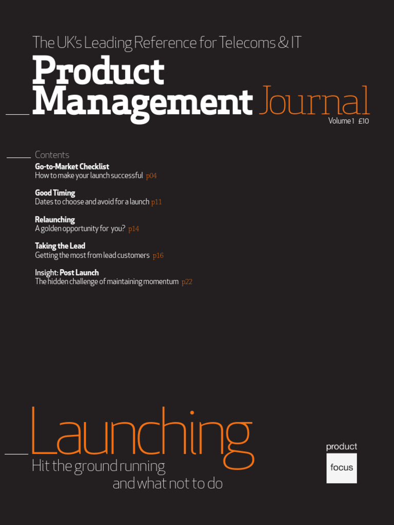 Product Focus PMJ01 Launching | PDF