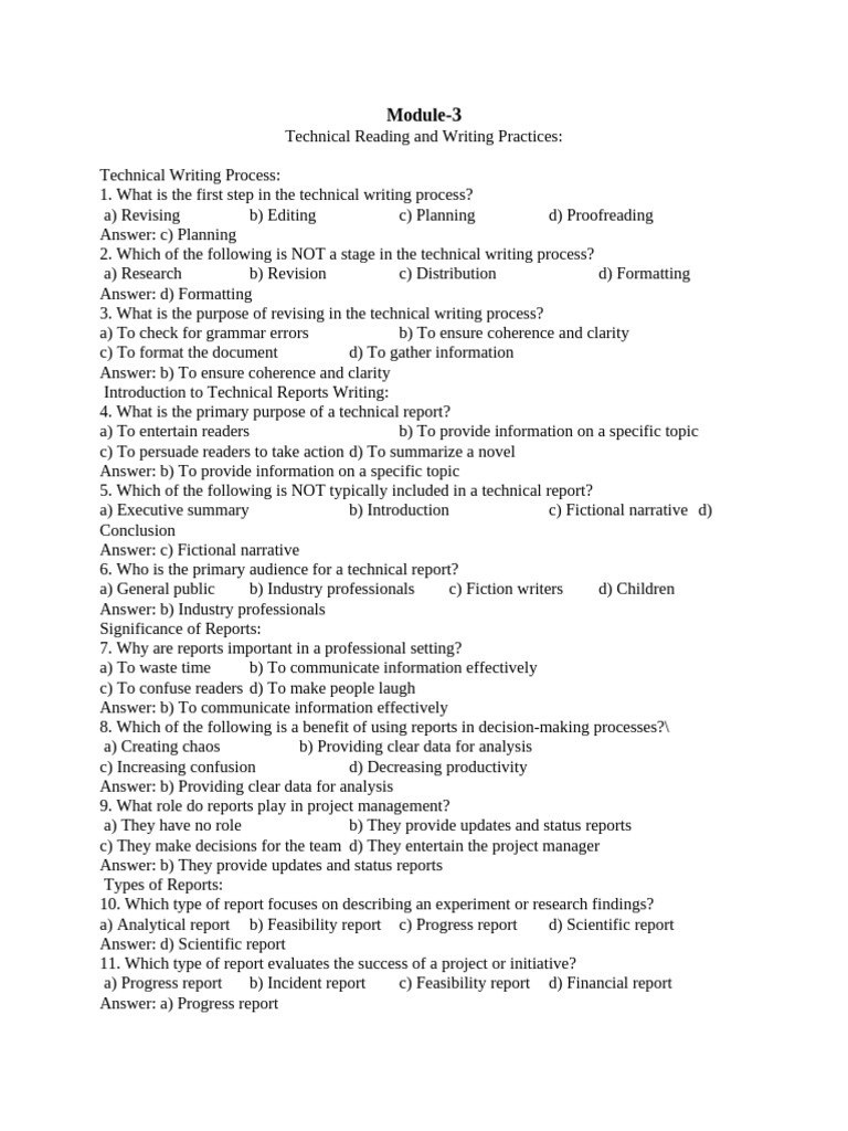 3 Module Notes Professional Writing Skill | PDF