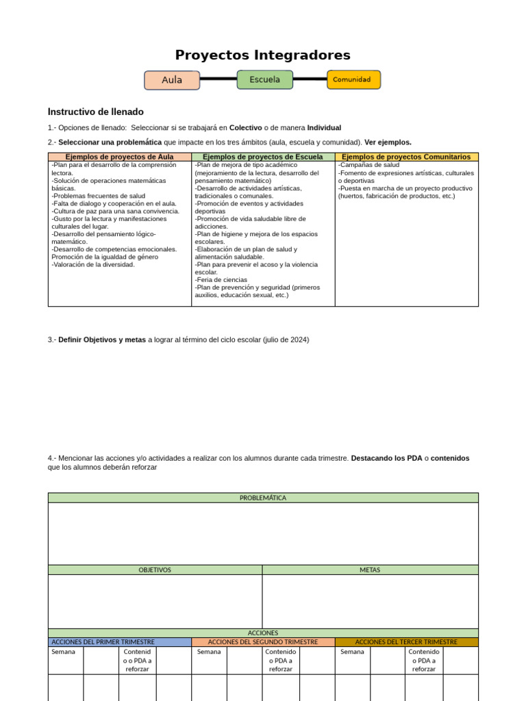 Proyectos Integradores | PDF