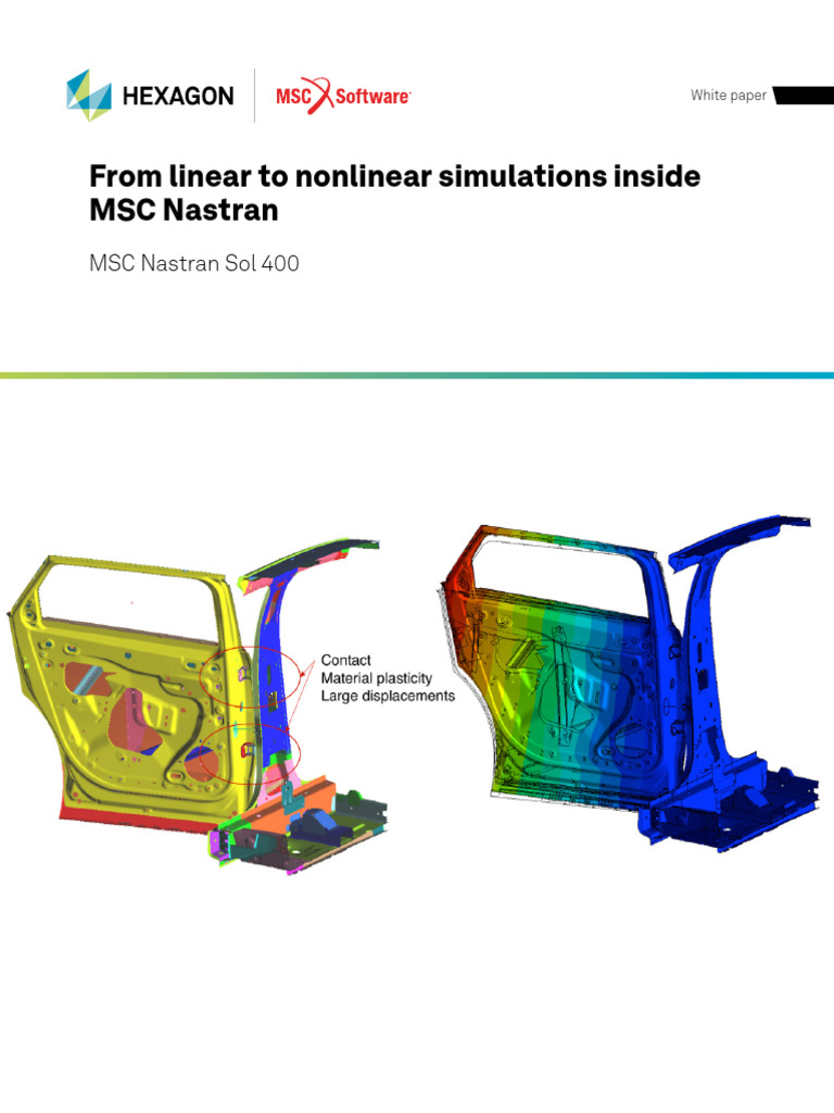 Hexagon Mi MSC Whitepaper-Msc Nastran Sol400 Us-Letter Web | PDF