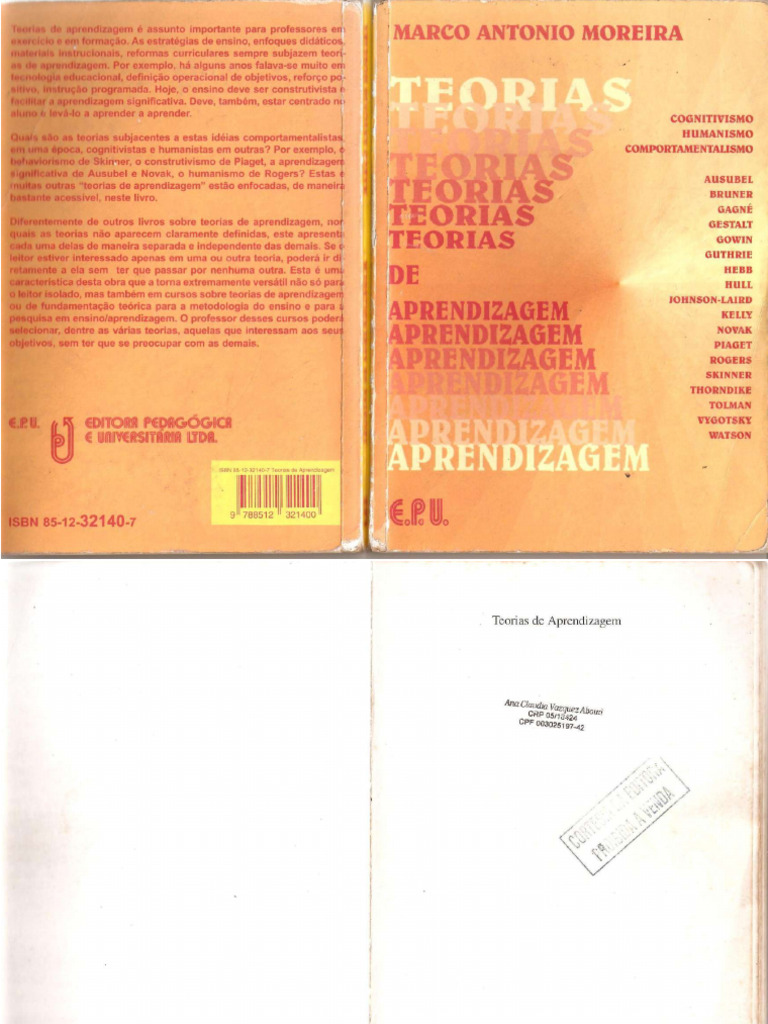 Teorias de Aprendizagem | PDF