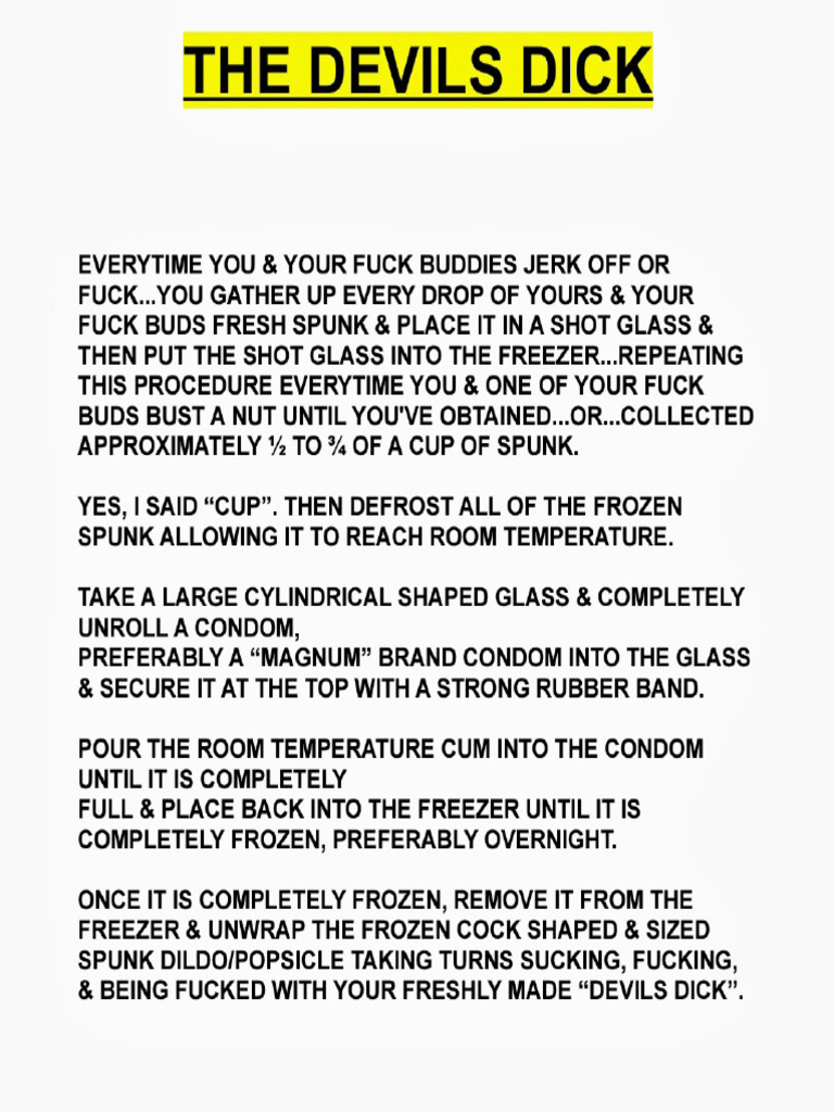 The Devils Dick | PDF