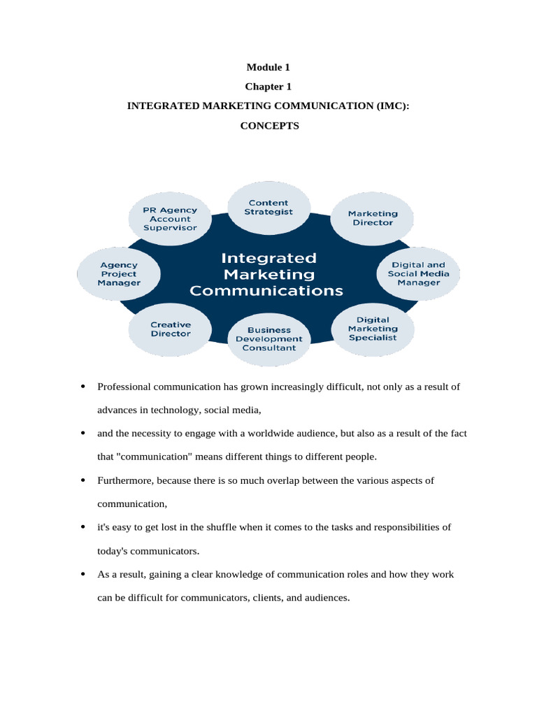 CHAPTER 1_IMC CONCEPTS | PDF