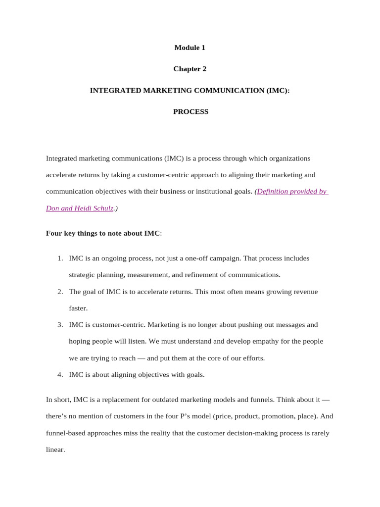 Chapter 2 - Imc Process | PDF