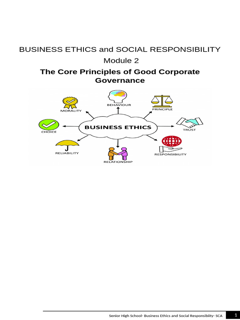 MODULE 2 3 Business Ethics and Social Responsibility | PDF