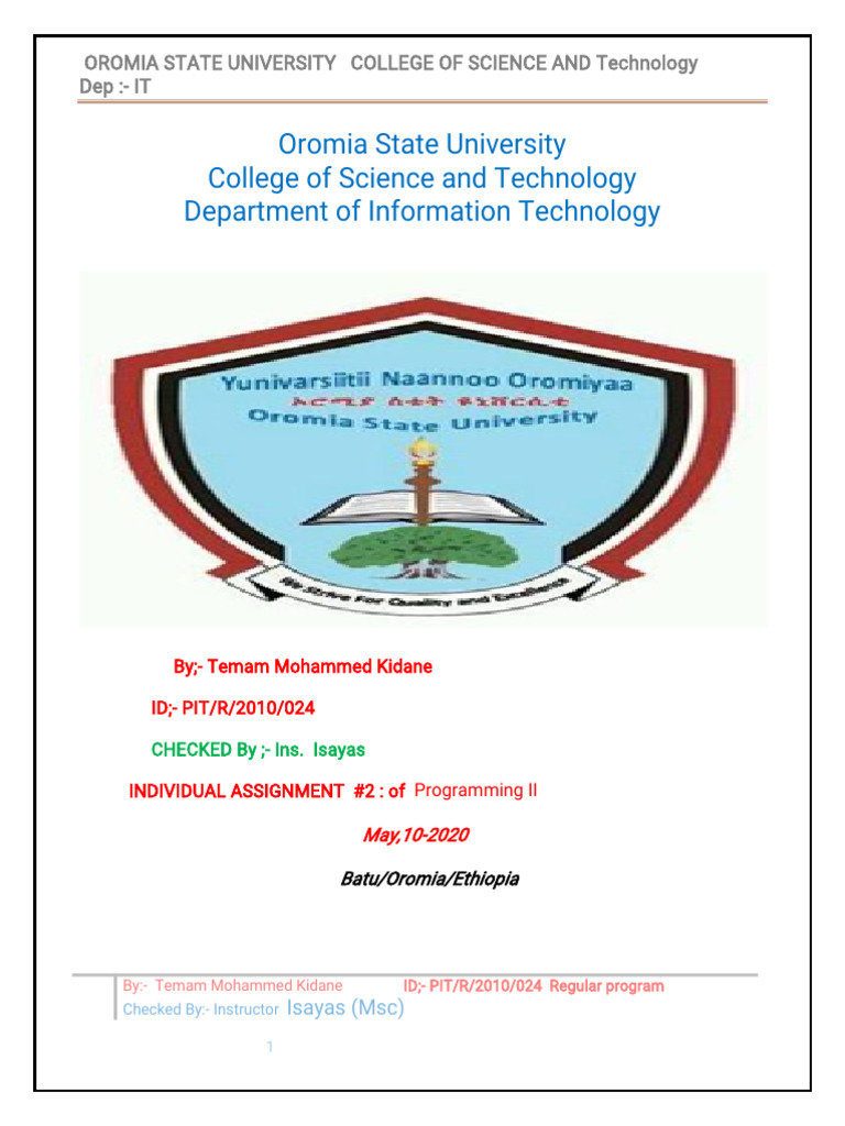 Temam Mohammed ID 024 | PDF