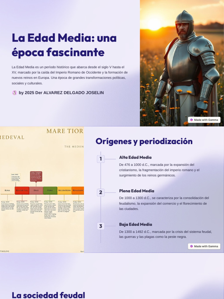Historia y sociedad en la Edad Media | PDF | Edades medias | Feudalismo