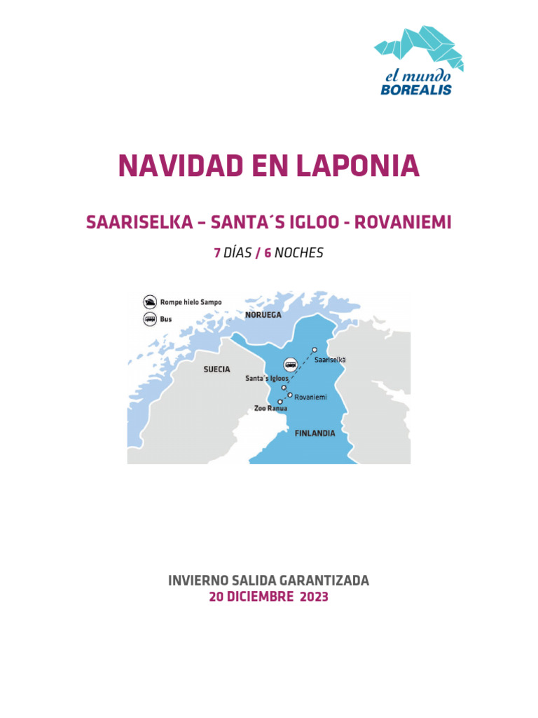 2023 Navidad en Laponia 7 Dias | PDF