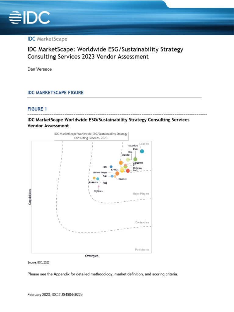 Accenture-IDC-MarketScape-Worldwide-ESG-Sustainability-Strategy | PDF