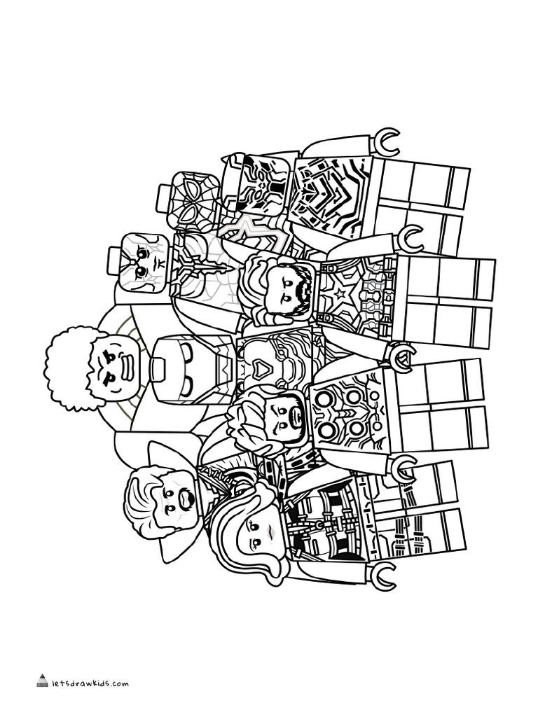 Lego Avengers Infinity War Coloring Pages | PDF