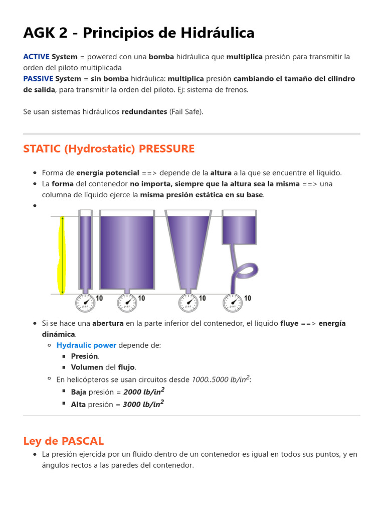 AGK 2 - Principios de Hidráulica | PDF