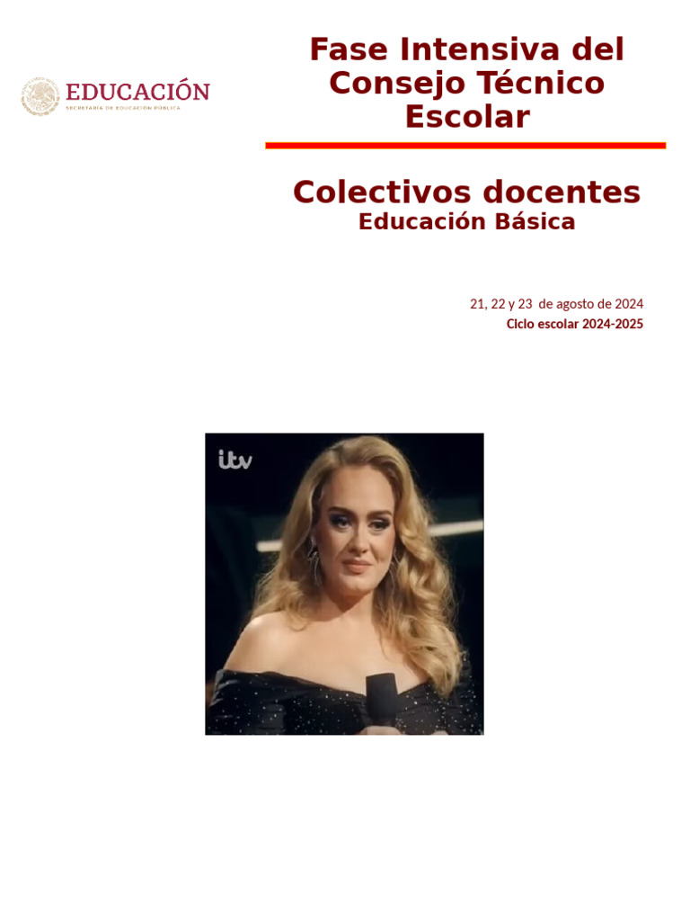 3 Presentación Viernes 23 Ago 2024 | PDF | Escuelas | Salón de clases