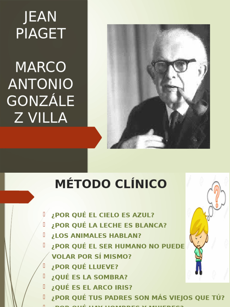 Jean Piaget | PDF | Pensamiento | Crecimiento personal y profesional