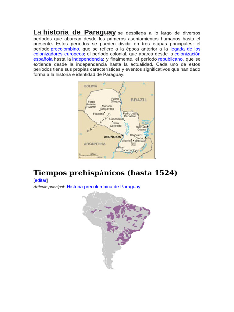 Historia de Paraguay | PDF | Paraguay | Clásicos