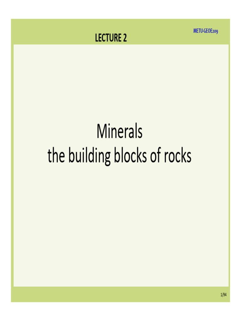 2 Minerals | PDF