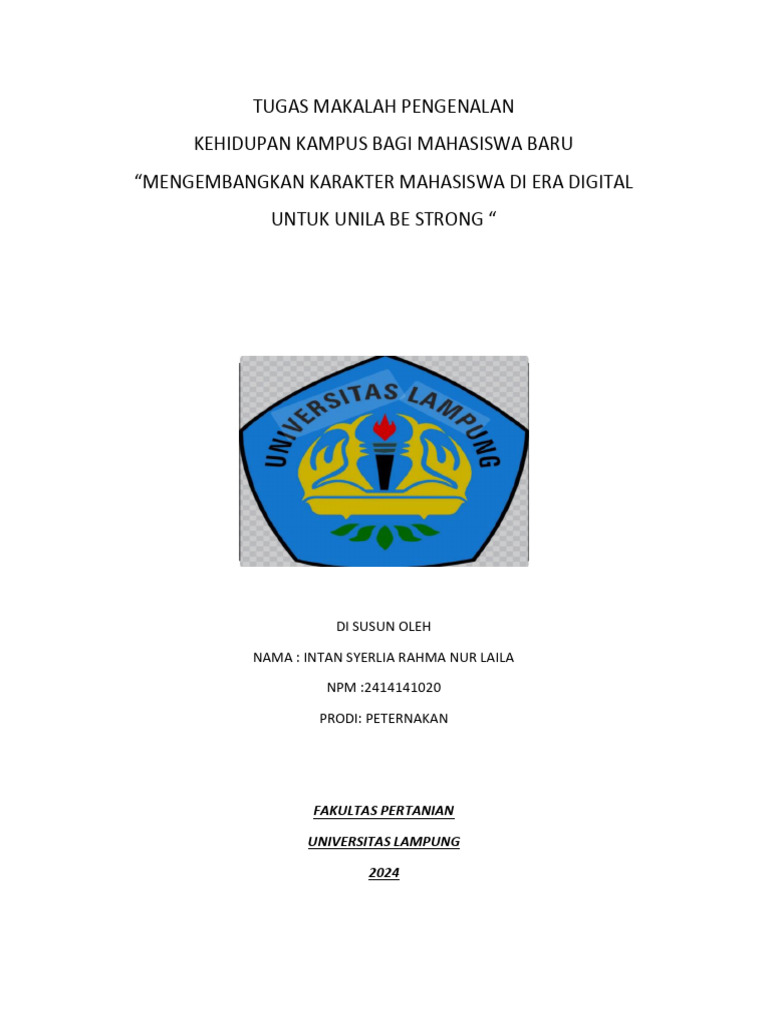 Tugas Makalah Pengenalan | PDF Tugas Makalah Pengenalan | PDF