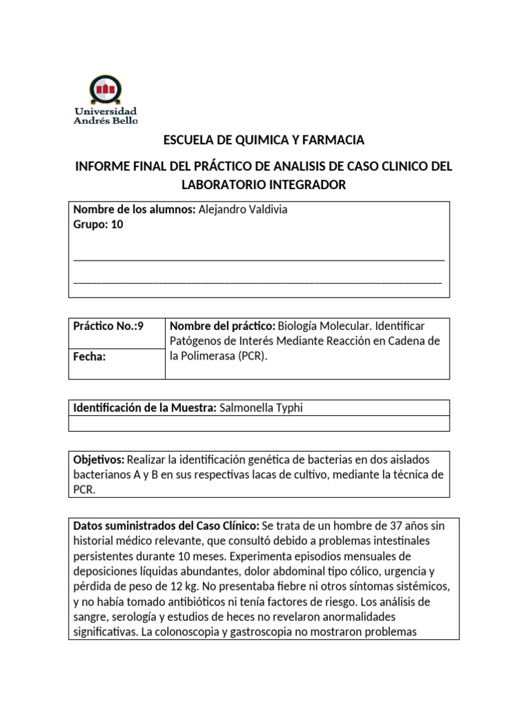Informe Final PCR | PDF