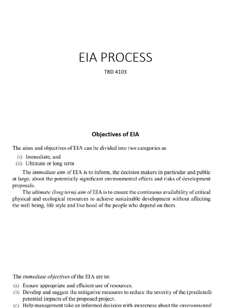 Eia Process | PDF