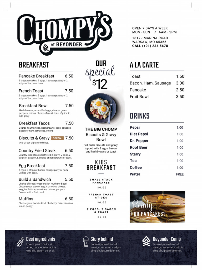 Breakfast Menu | PDF