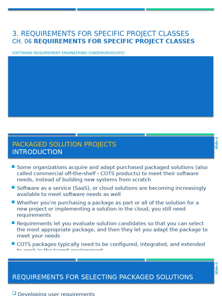 SRE - Ch.06 - Requirements For Specific Project Classes | PDF