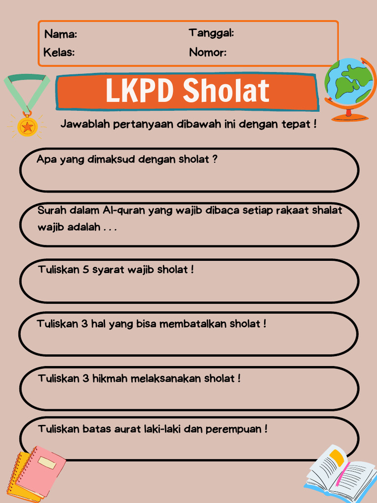 LKPD Sholat 2 Soal | PDF