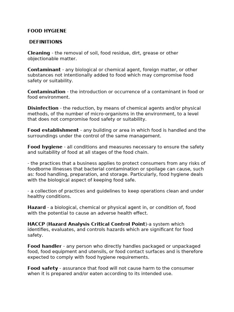 Food Safety | PDF | Foodborne Illness | Wellness