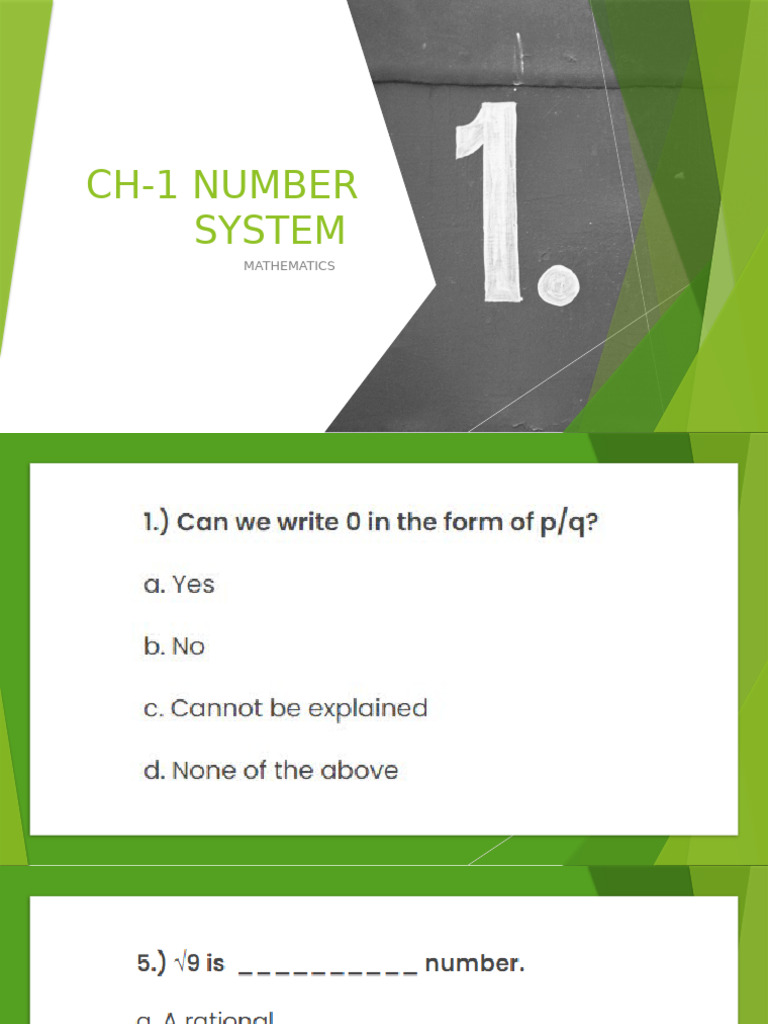 Ch-1 Number System: Mathematics | PDF