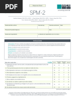 SPM-2 Child (Home Form 5-12 Years) | PDF