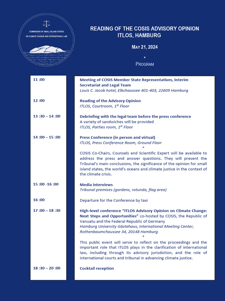 COSIS - Program May 21, 2024 - Final | PDF