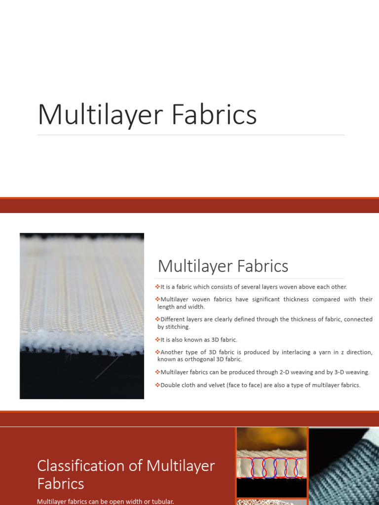 Multilayer Fabrics | PDF