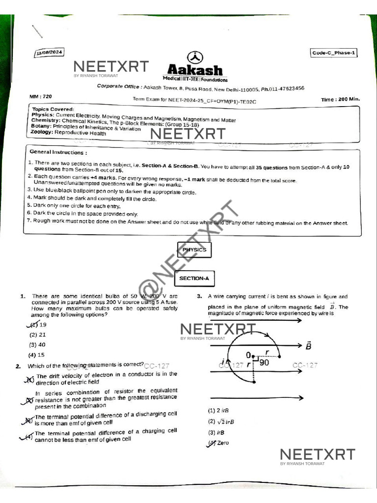Te 02 Code C Oym Phase 01 by @neetxrt | PDF