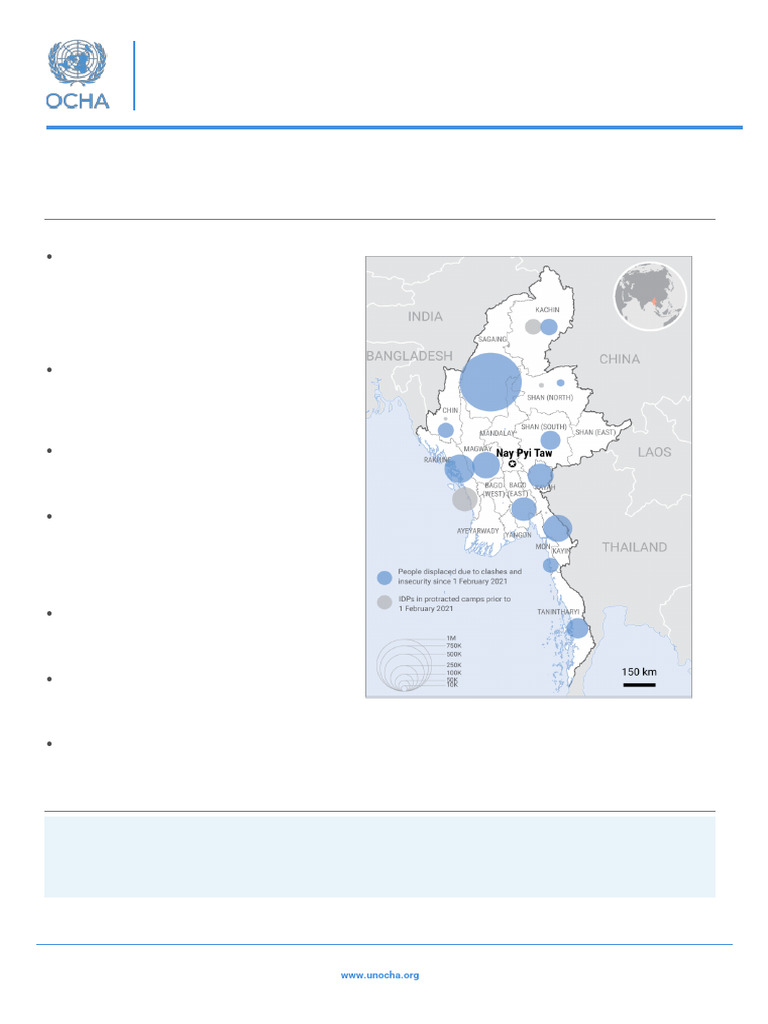 OCHA Myanmar - Humanitarian Update No. 39 | PDF | Internally Displaced ... OCHA Myanmar - Humanitarian Update No. 39 | PDF | Internally Displaced ...