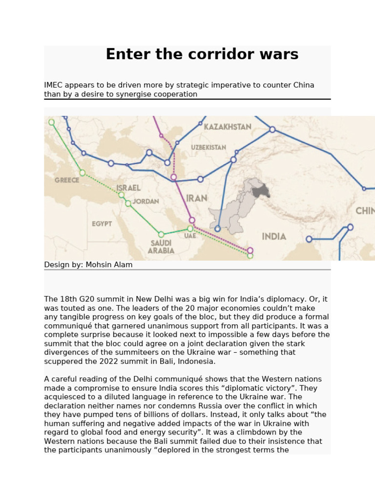 Enter the corridor wars | PDF