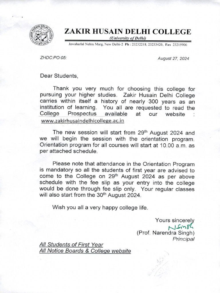 Orientation Program I Year | PDF