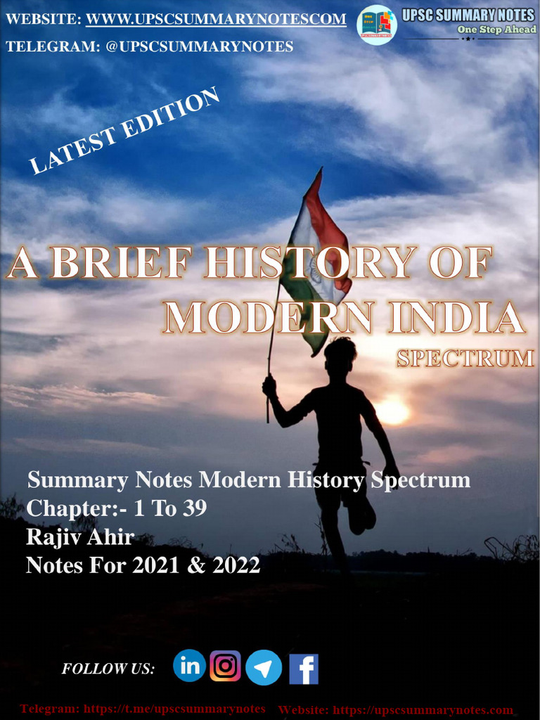 History Spectrum Notes (1-39) | PDF