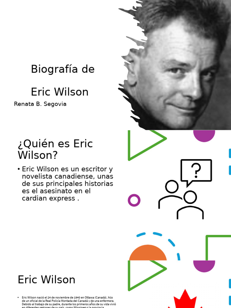 Biografia de Eric Wilson | PDF