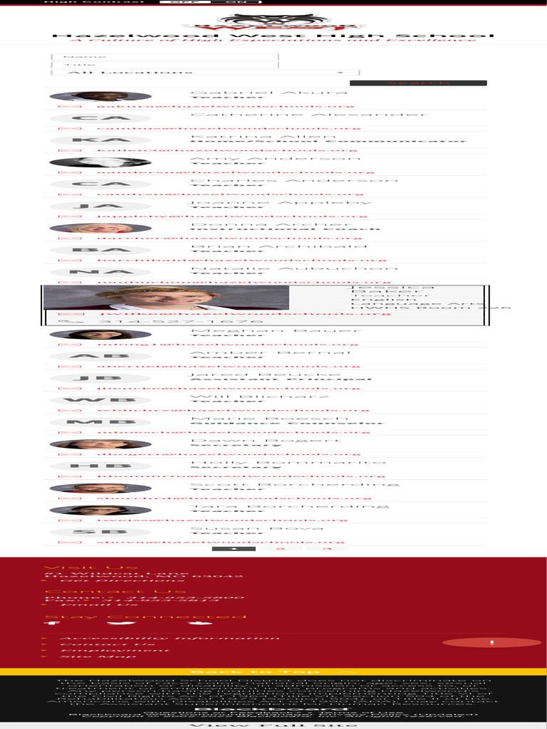 Staff Directory | PDF