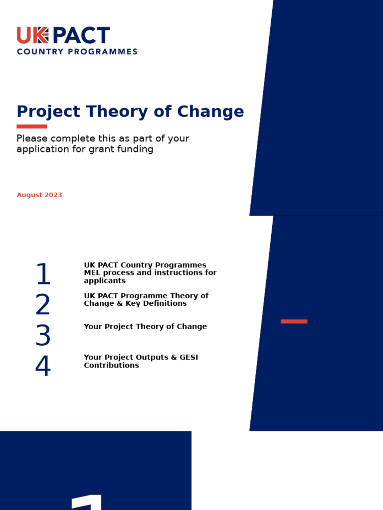 UK PACT Project ToC Form v1 | PDF