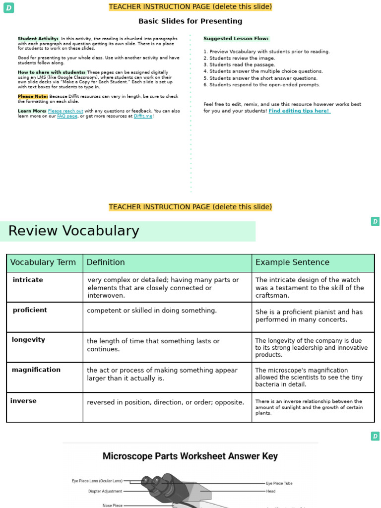 Introducing Lab Techniques To Biology Class For Grade 11 Like Use of Microscope | PDF